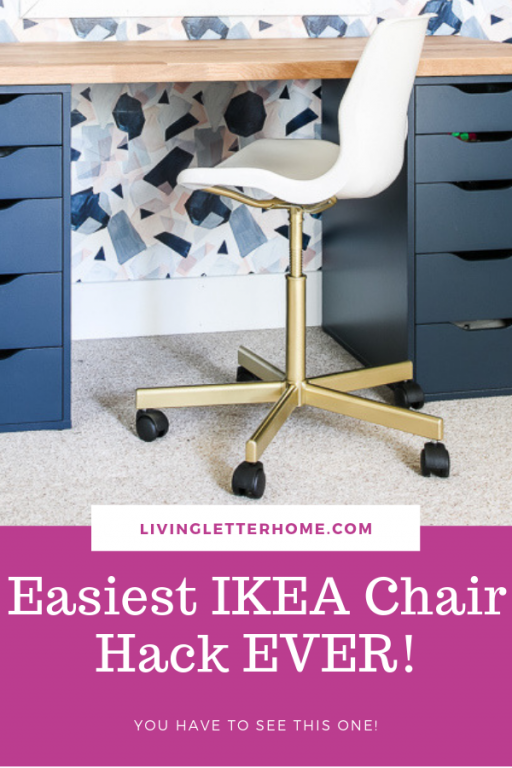 Easiest IKEA Chair Hack EVER - Living Letter Home