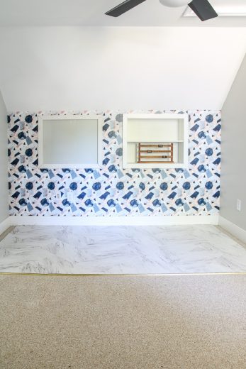 DIY Faux Marble Desk Chair Mat - Living Letter Home