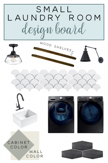 Small Laundry Room Design Board + Before Tour - Living Letter Home