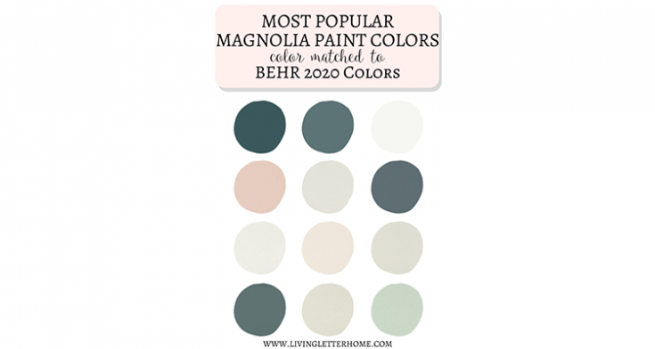 Behr 2020 Magnolia Paints FI - Living Letter Home