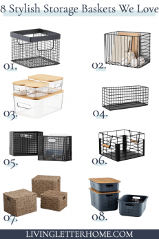 8 stylish storage baskets you will LOVE! - Living Letter Home