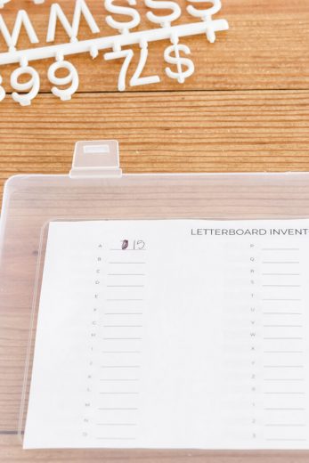 How To Organize Letterboard Letters - Living Letter Home