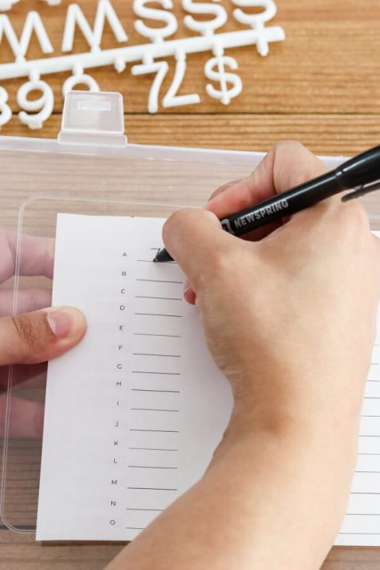 How To Organize Letterboard Letters - Living Letter Home