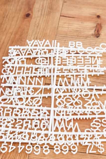 How To Organize Letterboard Letters - Living Letter Home