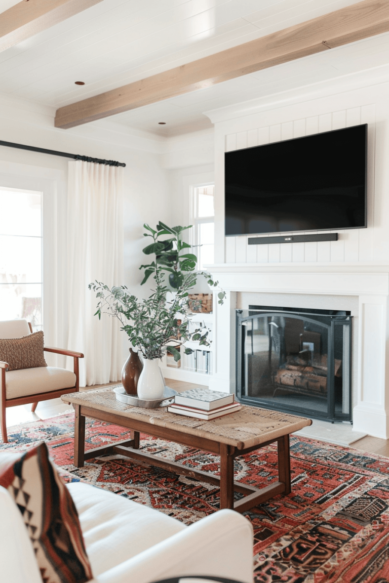 35 Unique Ways to Decorate with a TV Above Your Fireplace - Living ...